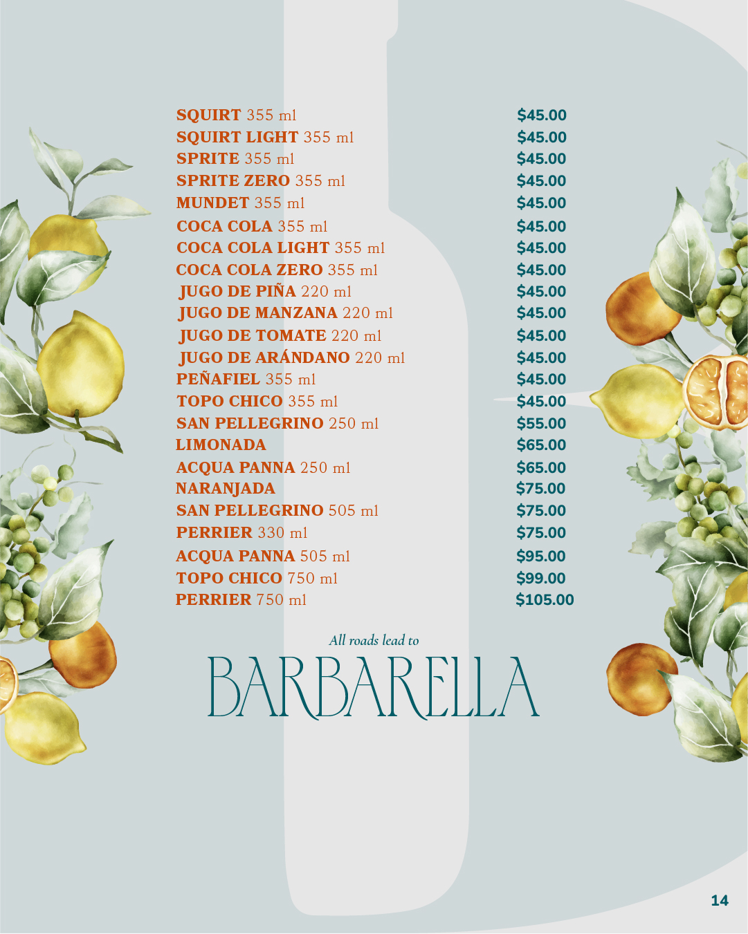 Menú - EN - Barbarella